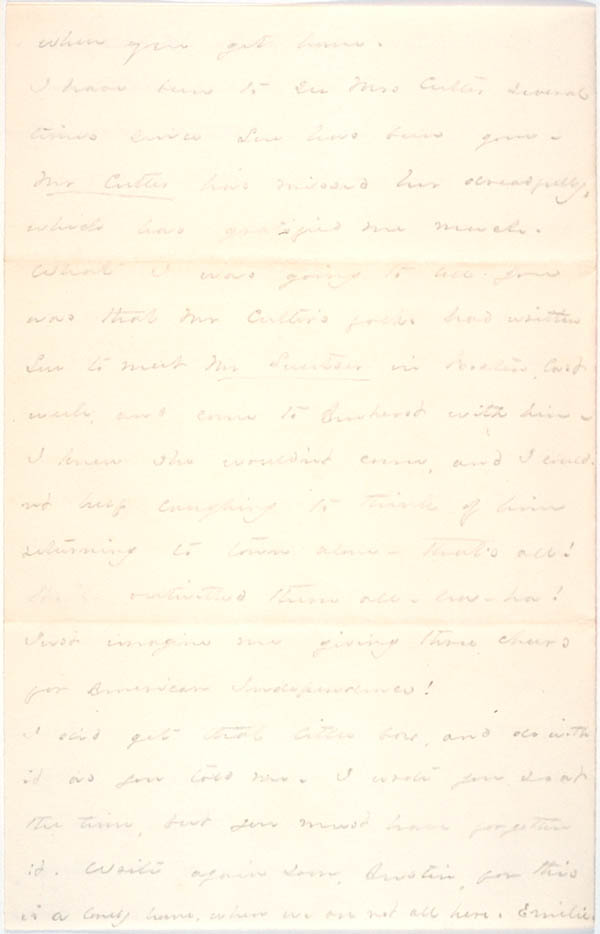 "Dear Austin - / How much I miss you" 4 | Dickinson Electronic Archives