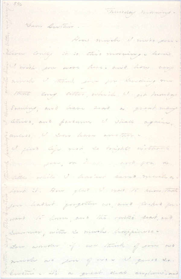 "Dear Austin - / How much I miss you" 1 | Dickinson Electronic Archives
